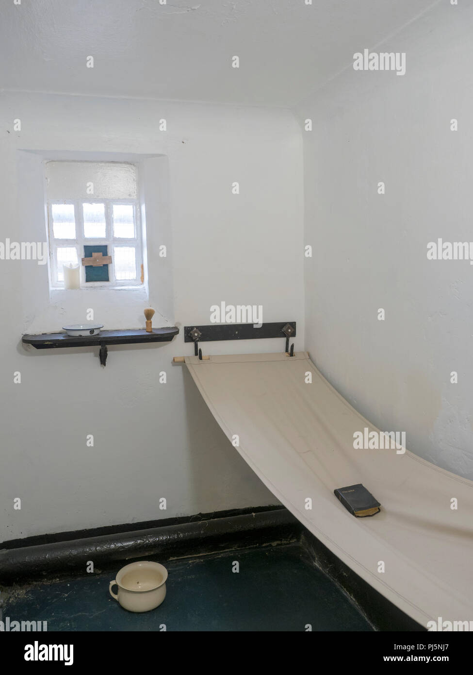 One of the cells at Peterhead Prison, Scotland. Originally opened in ...