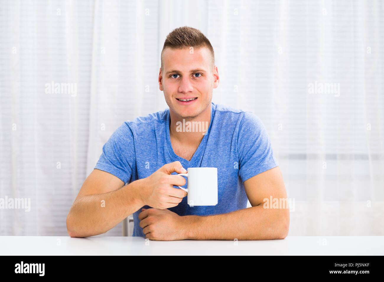 Man enjoys drinking coffee hi-res stock photography and images - Alamy
