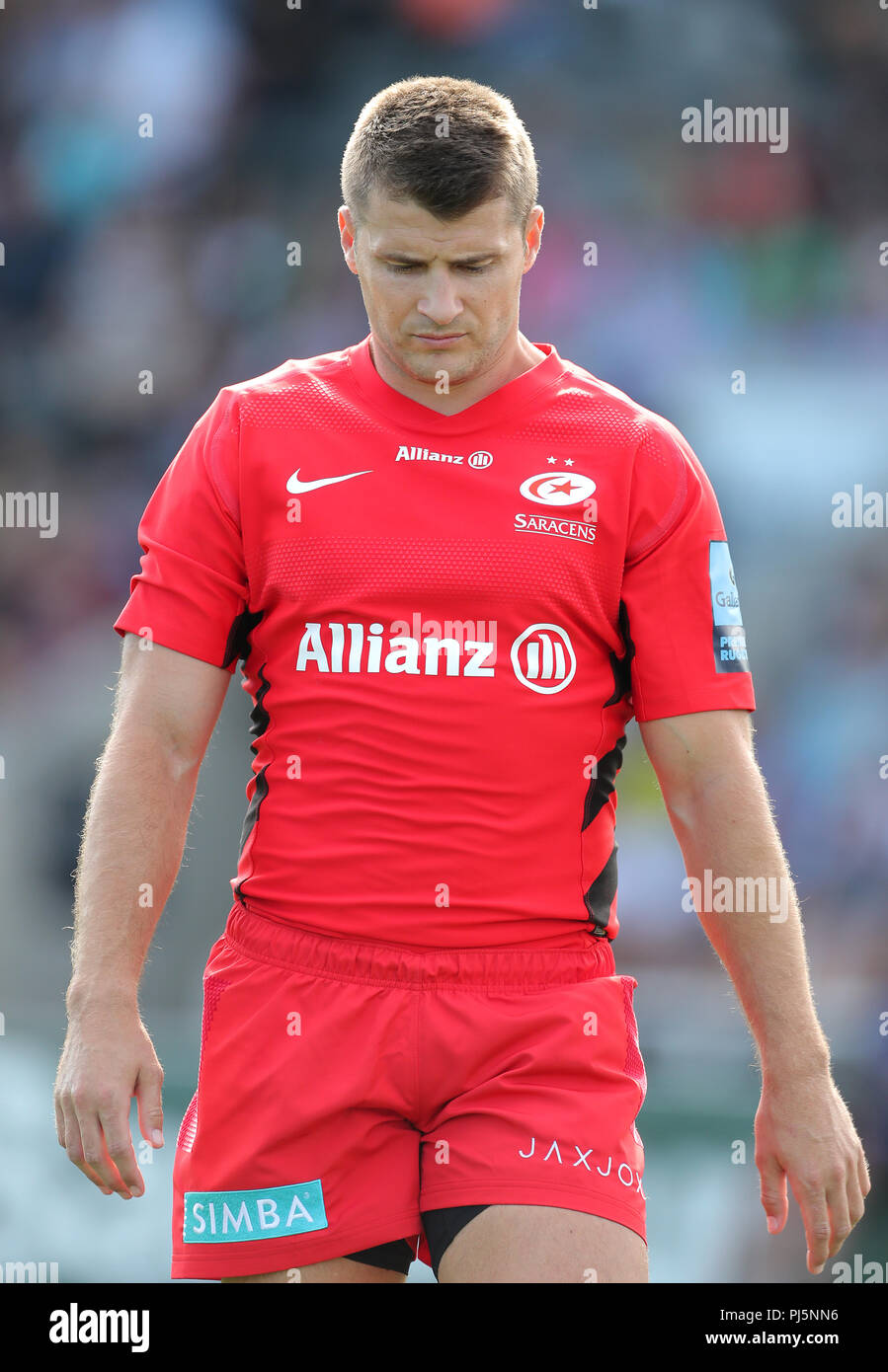 Saracens' Ben Spencer during the Gallagher Premiership match at ...