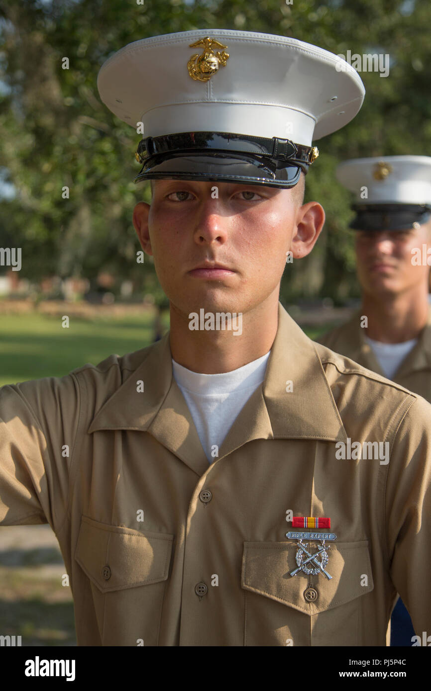 Pfc. Mason Goddard, honor graduate for Platoon 1061, Bravo Company, 1st ...