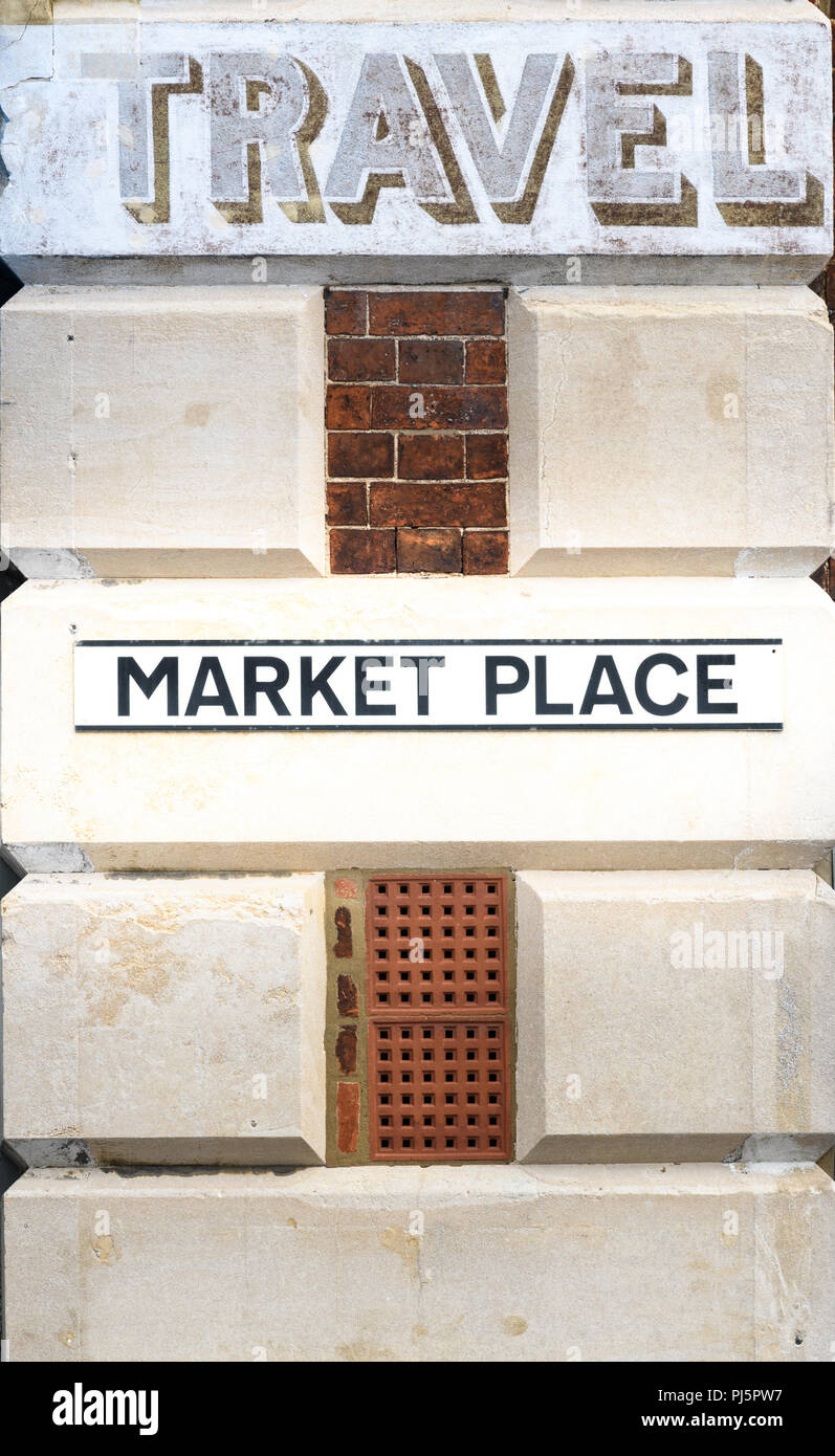 The Old Corn Exchange building in Market Place at the town centre of ...
