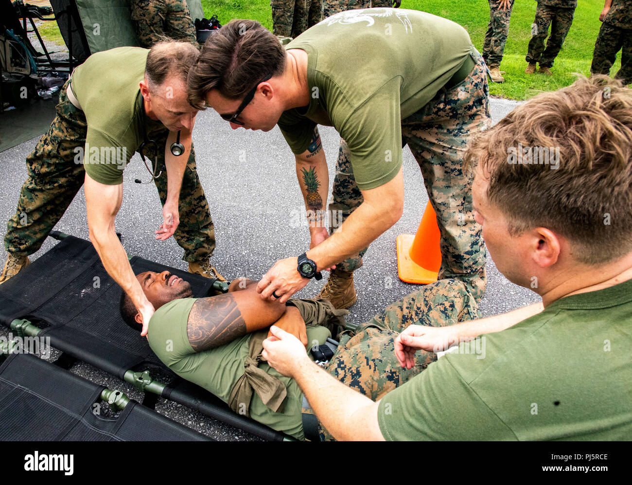 Medical personnel assigned to 3rd Medical Battalion, 3rd Marine ...