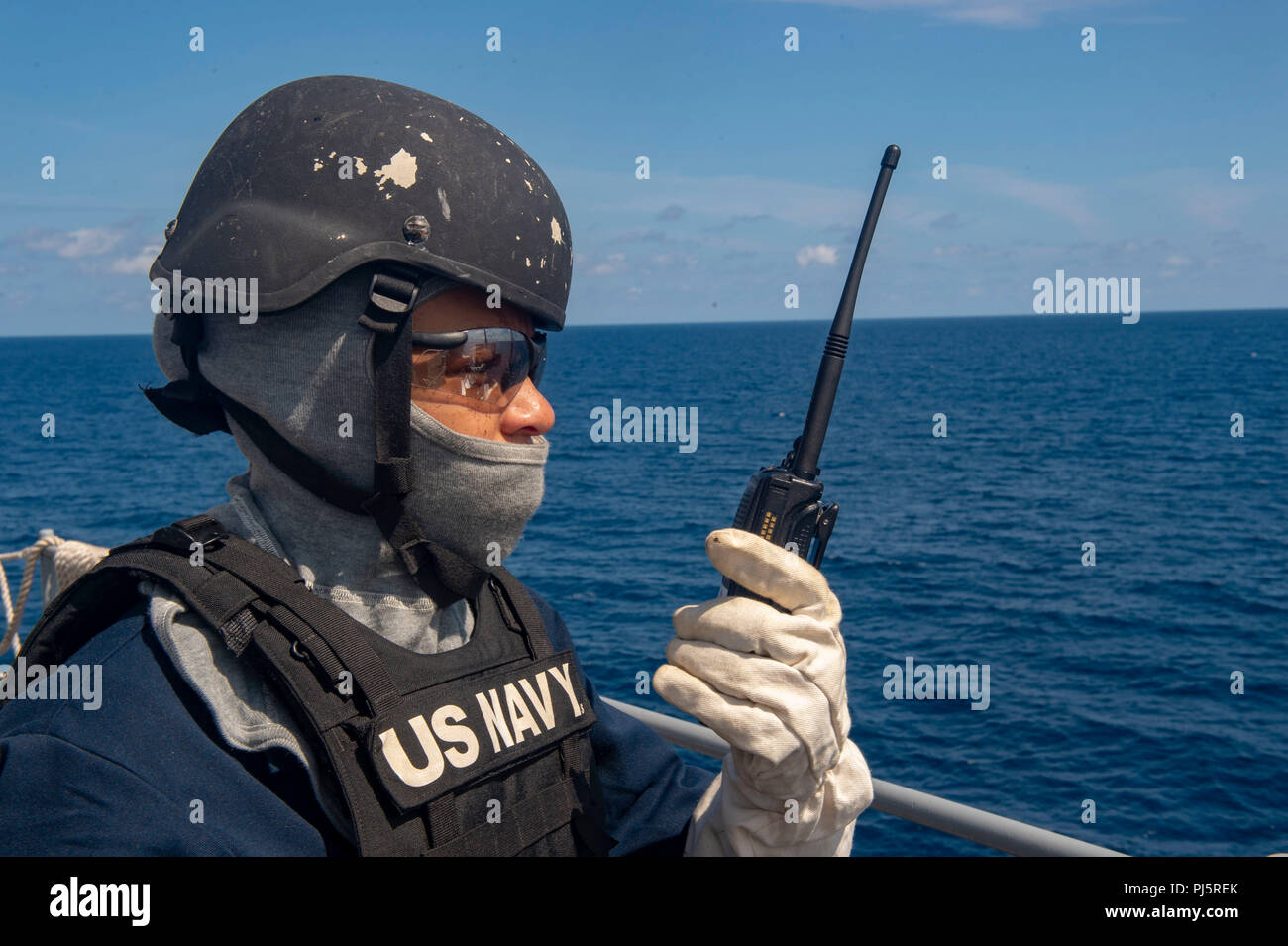 180826-N-AT530-0068 ATLANTIC OCEAN (Aug. 26, 2018) – Yeoman 3rd Class ...