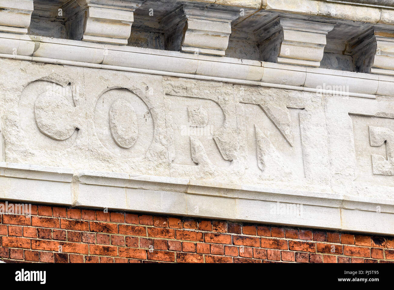 The Old Corn Exchange building in Market Place at the town centre of ...
