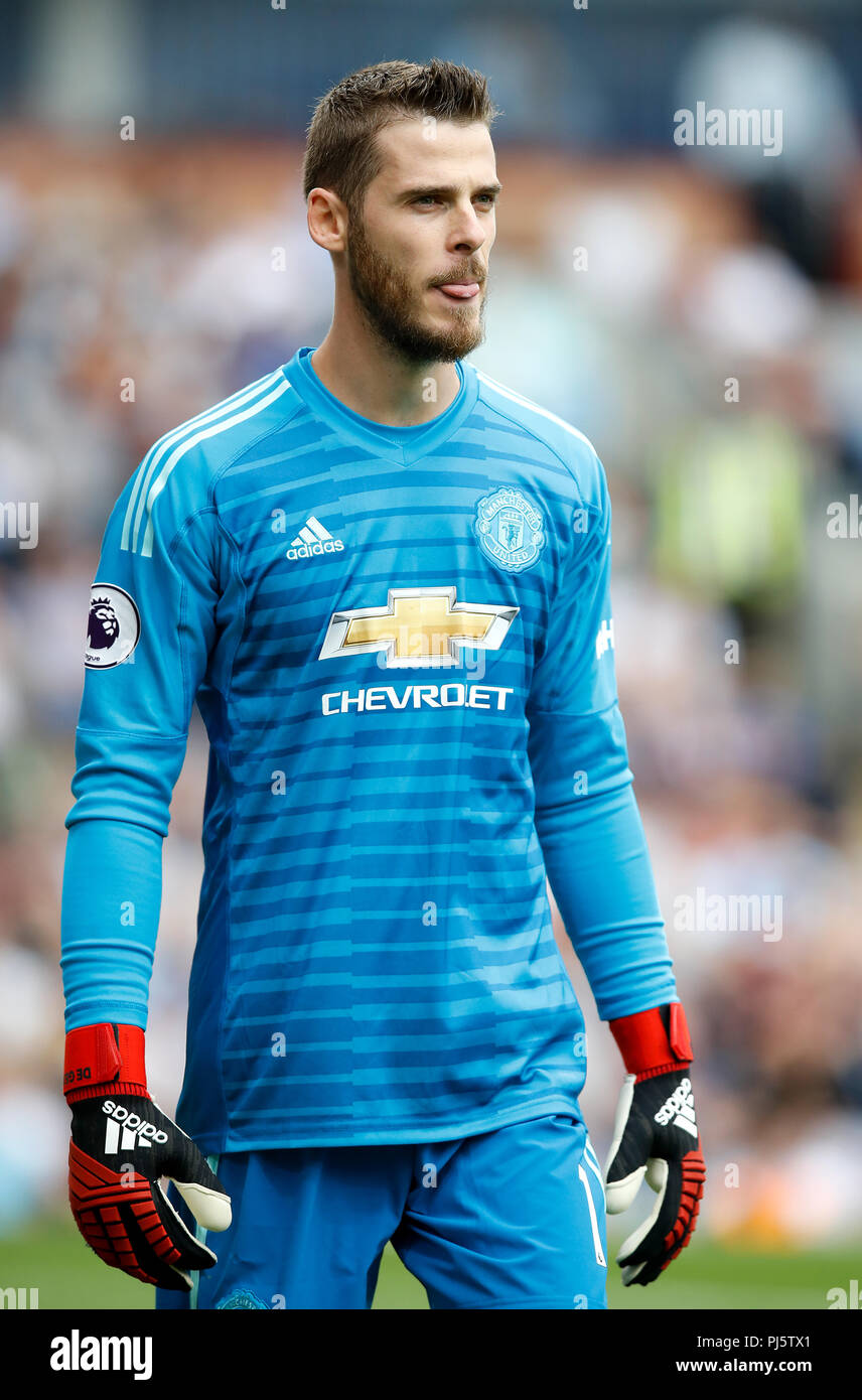 Manchester United goalkeeper David de Gea during the Premier League ...