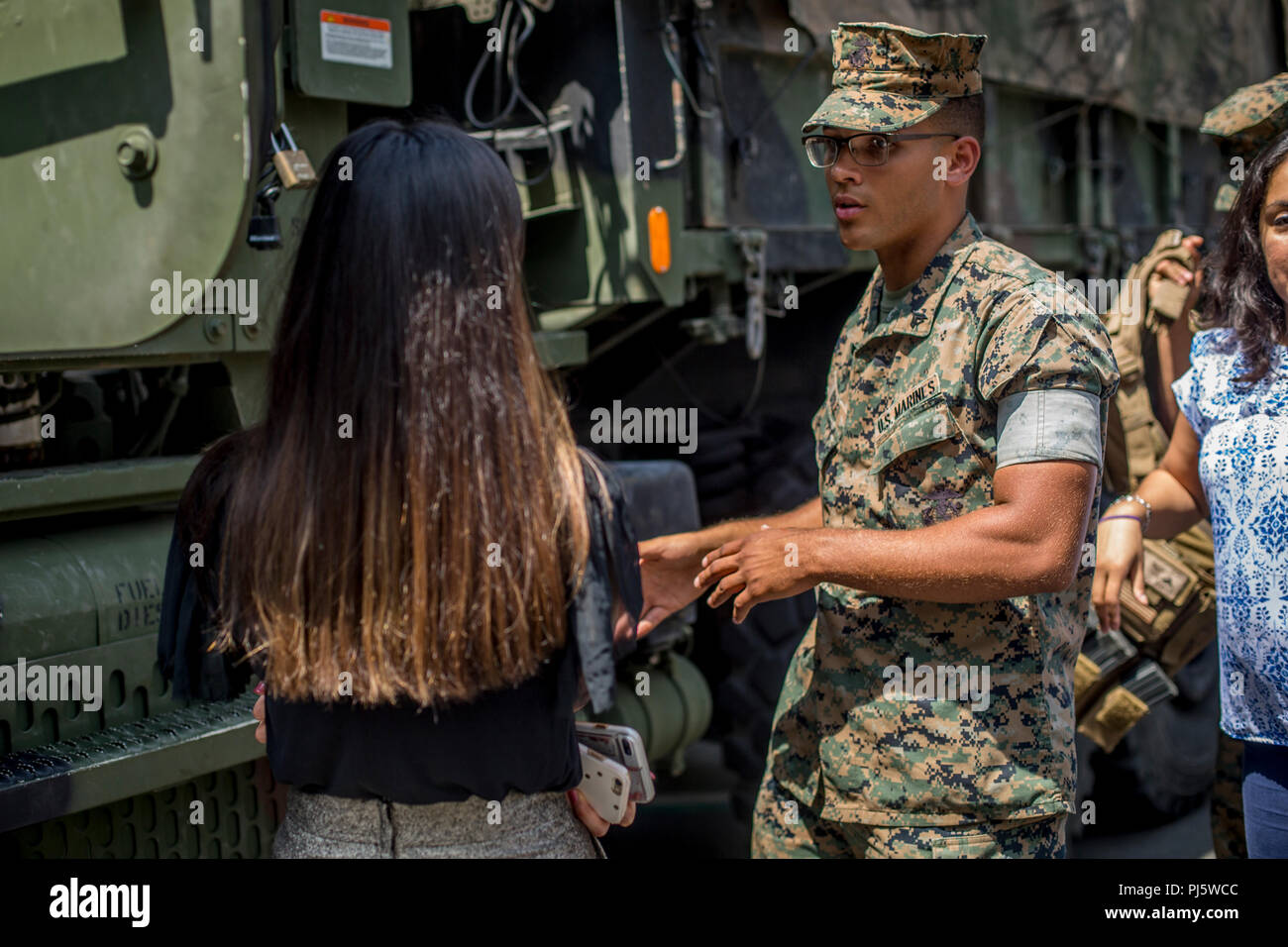 U.S. Marine Corps Cpl. Brooklynd Cole, a motor vehicle operator with ...