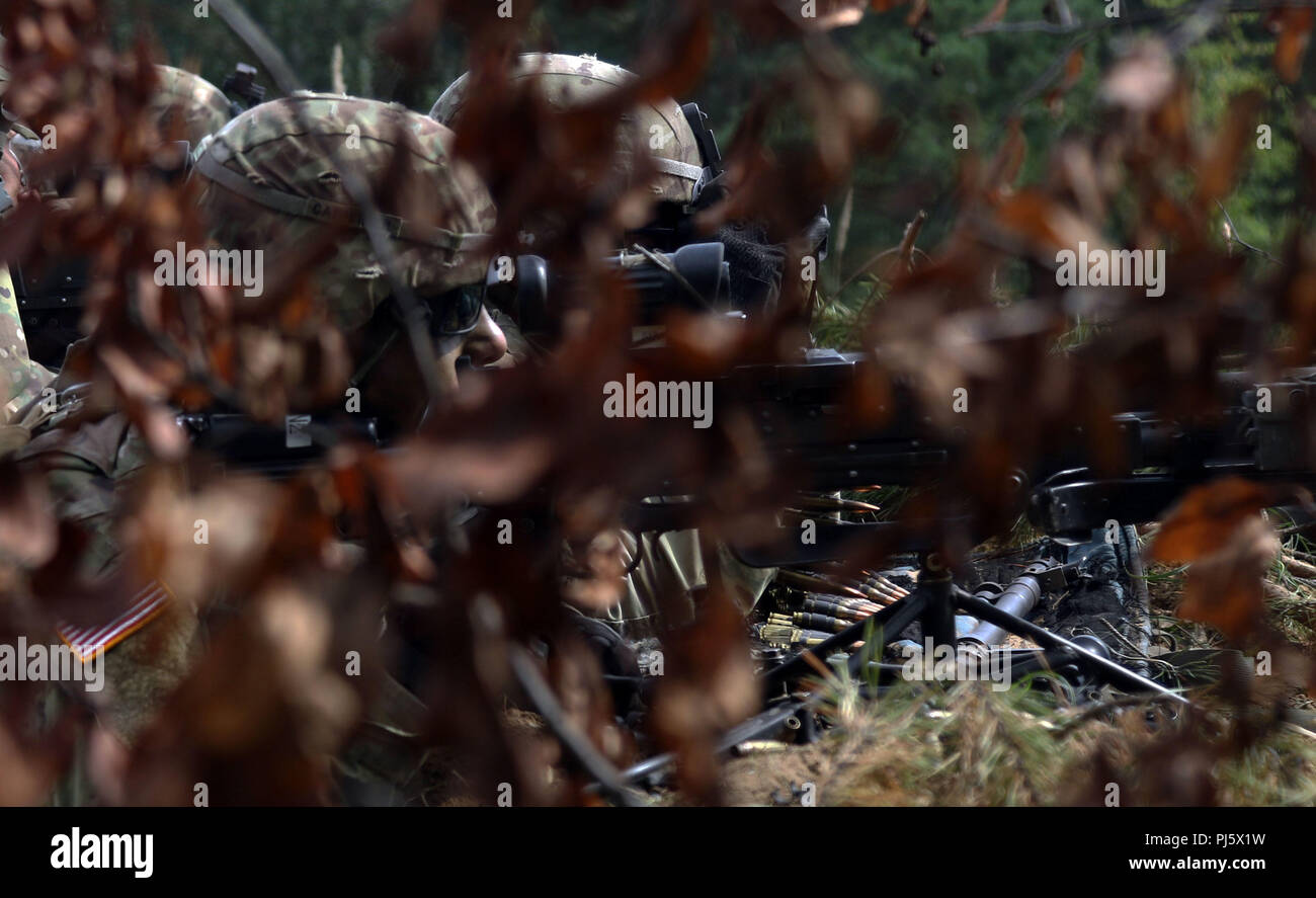 Pvt. Corey Carpenter, an infantryman with the 1st Squadron, 2nd Cavalry ...