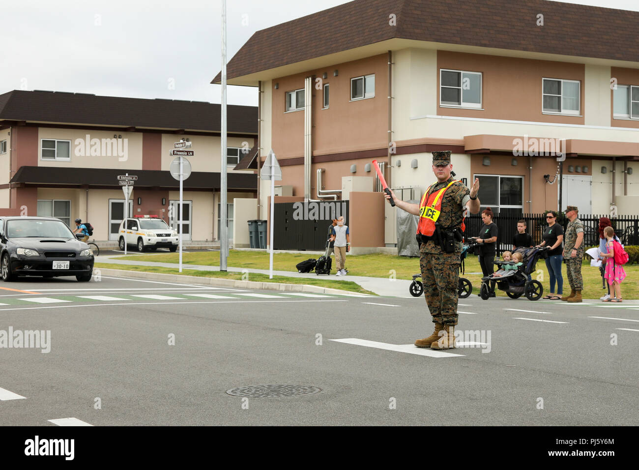 U.S. Marine Corps Lance Cpl. Justin Ayers, a military policeman with ...