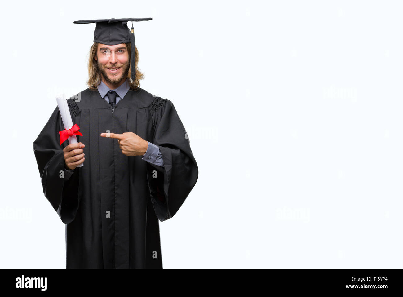 Happy hispanic guy long Cut Out Stock Images & Pictures - Alamy