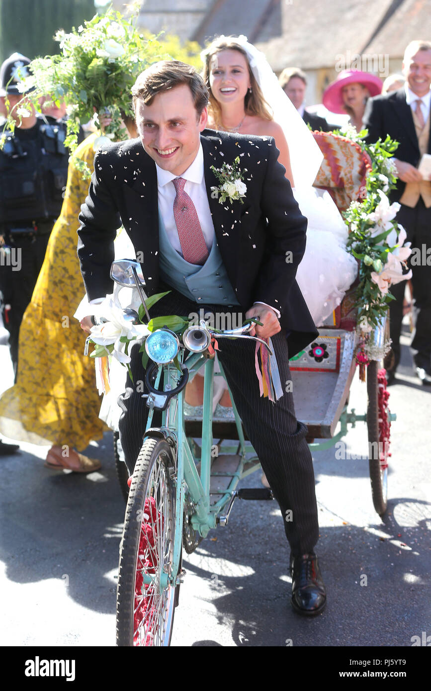 The wedding of Charlie Van Straubenzee and Daisy Jenks at St. Mary the ...