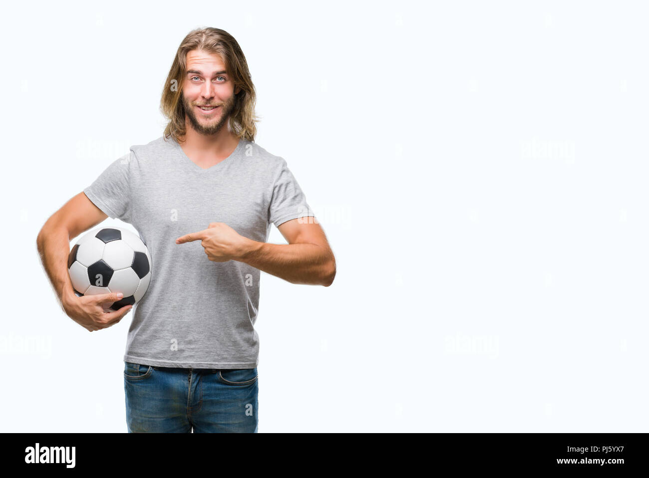 Happy hispanic guy long Cut Out Stock Images & Pictures - Alamy