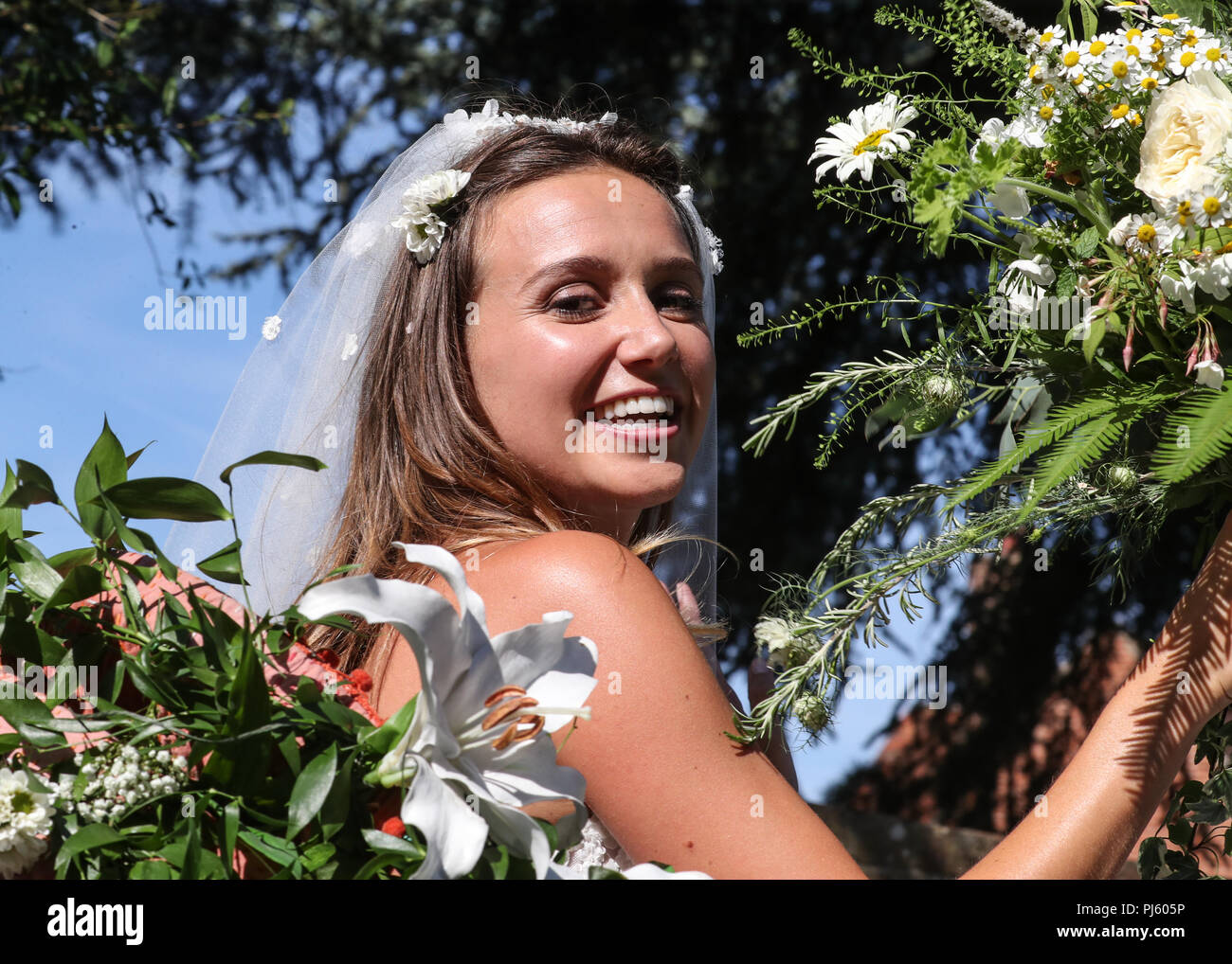 The wedding of Charlie Van Straubenzee and Daisy Jenks at St. Mary the ...