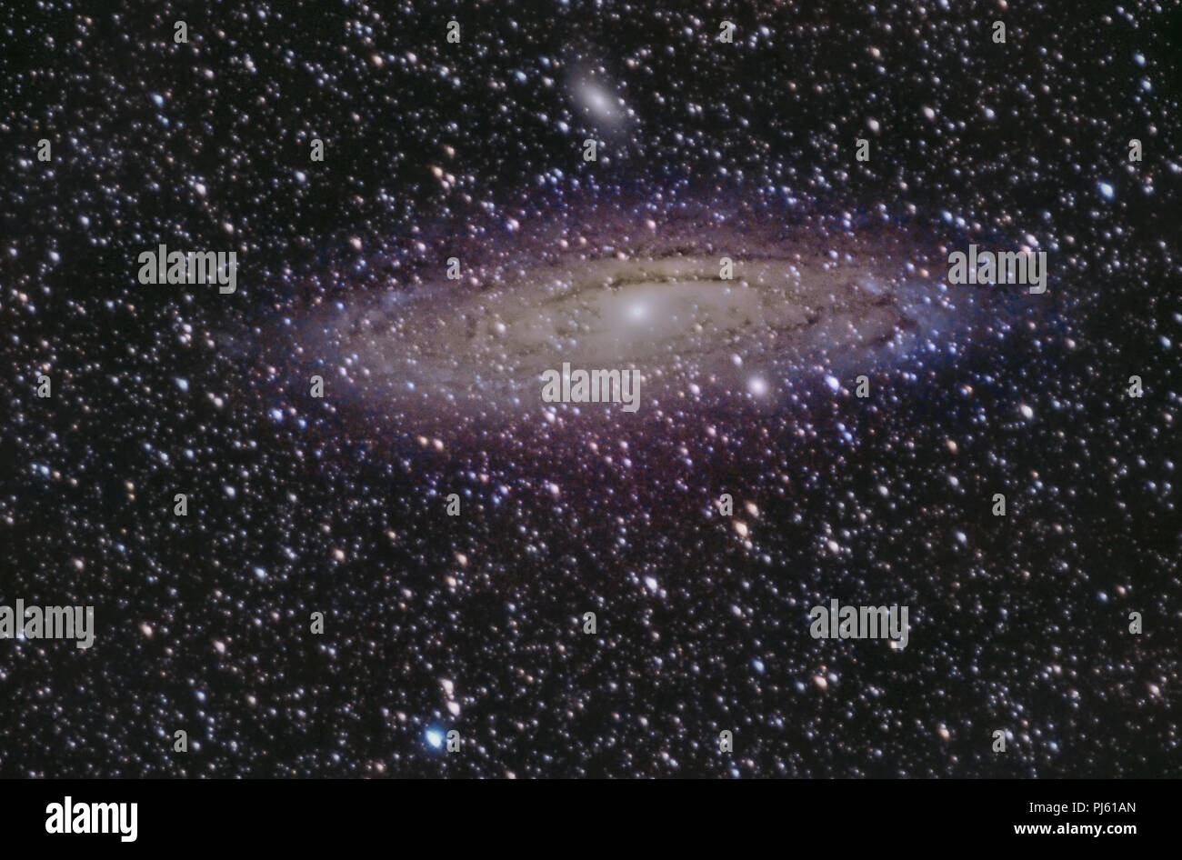 Detail of the Andromeda galaxy at Palencia, Spain Stock Photo - Alamy