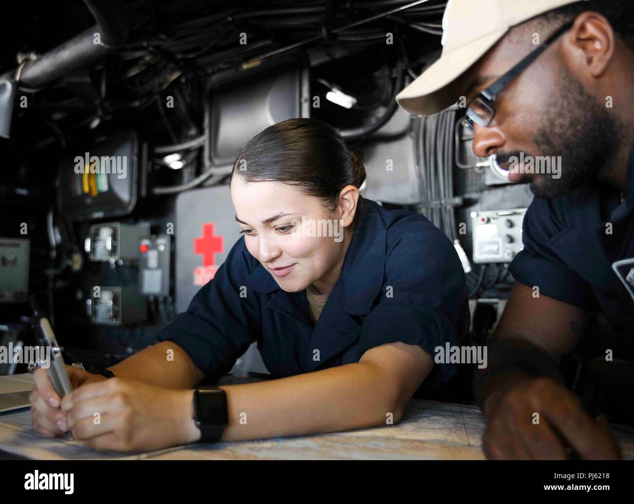 180902-N-HG389-0020 ATLANTIC OCEAN (Sep. 2, 2018) Quartermaster Seaman ...