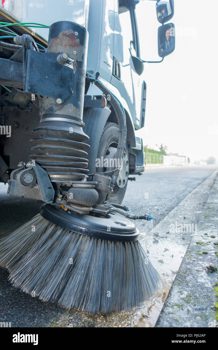 Cleaning streets city centre hi-res stock photography and images - Alamy