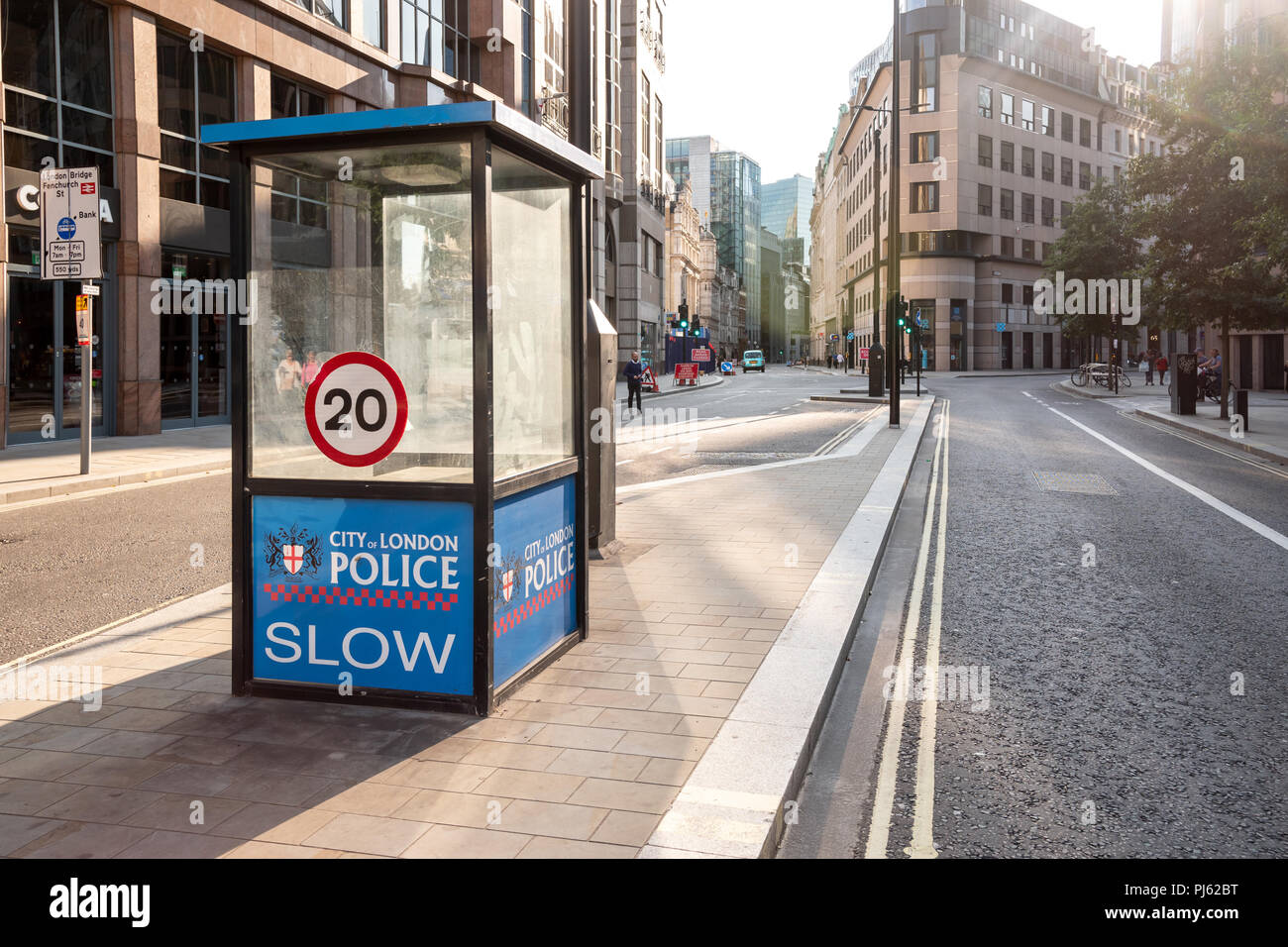 A Police Post in The City of London Stock Photo - Alamy