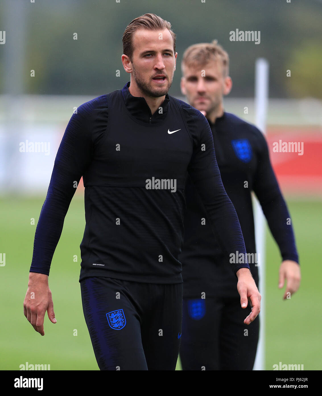 England's Harry Kane during a media day at St Georges' Park, Burton ...