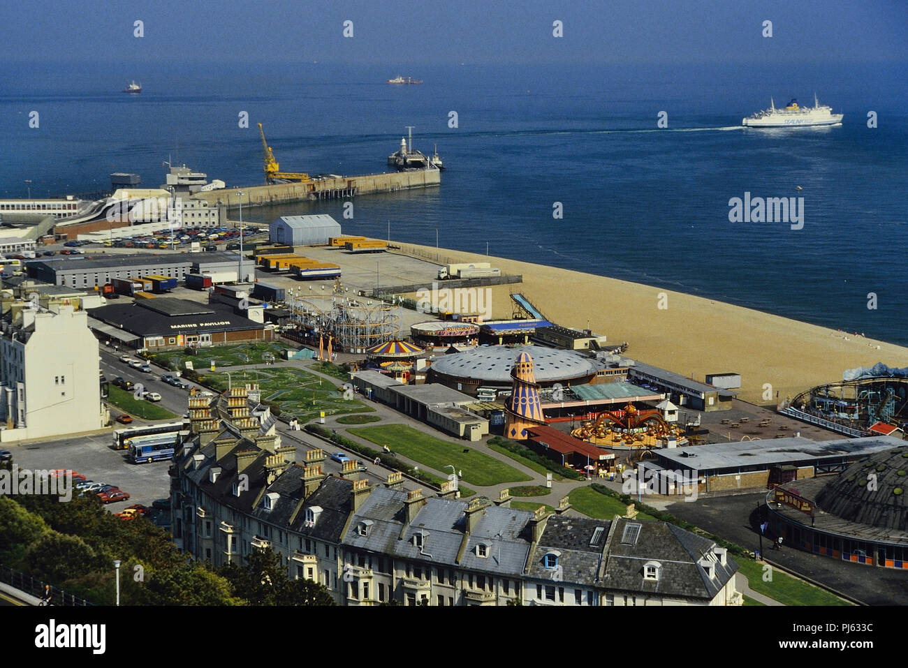Rotunda amusement park, Marine Parade, Folkestone, Kent, England, UK ...