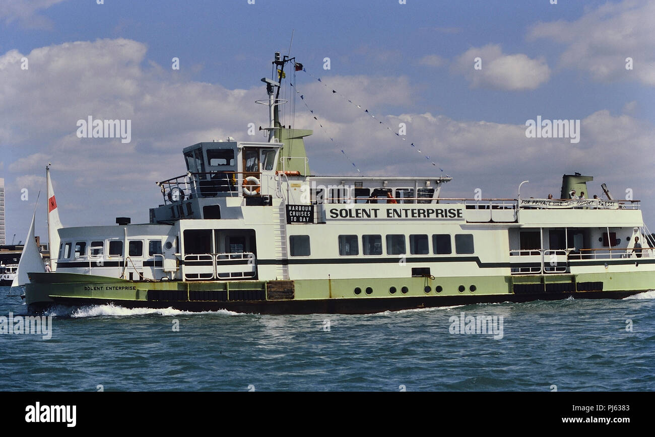 The Solent Enterprise, Gosport Ferry, Hampshire, England, UK. Circa ...