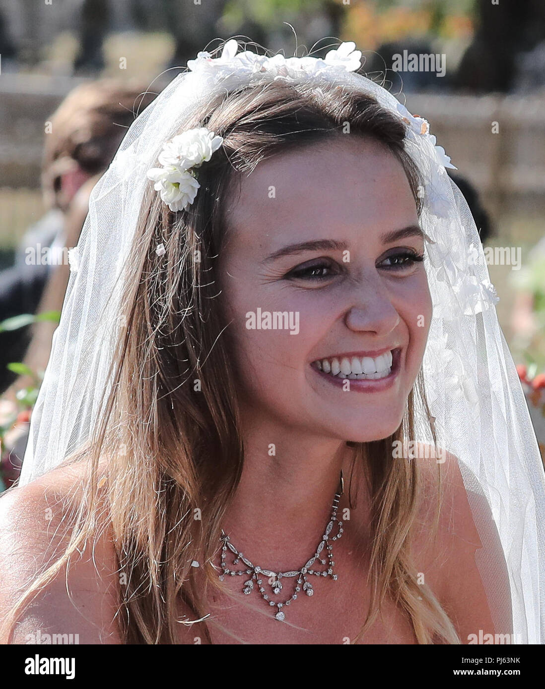 The wedding of Charlie Van Straubenzee and Daisy Jenks at St. Mary the ...