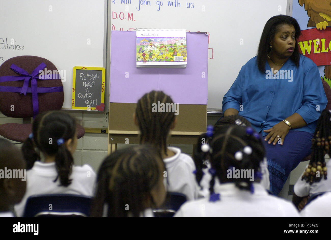 Almost one year after September 11th, the class of Ms. Kay Daniels has ...
