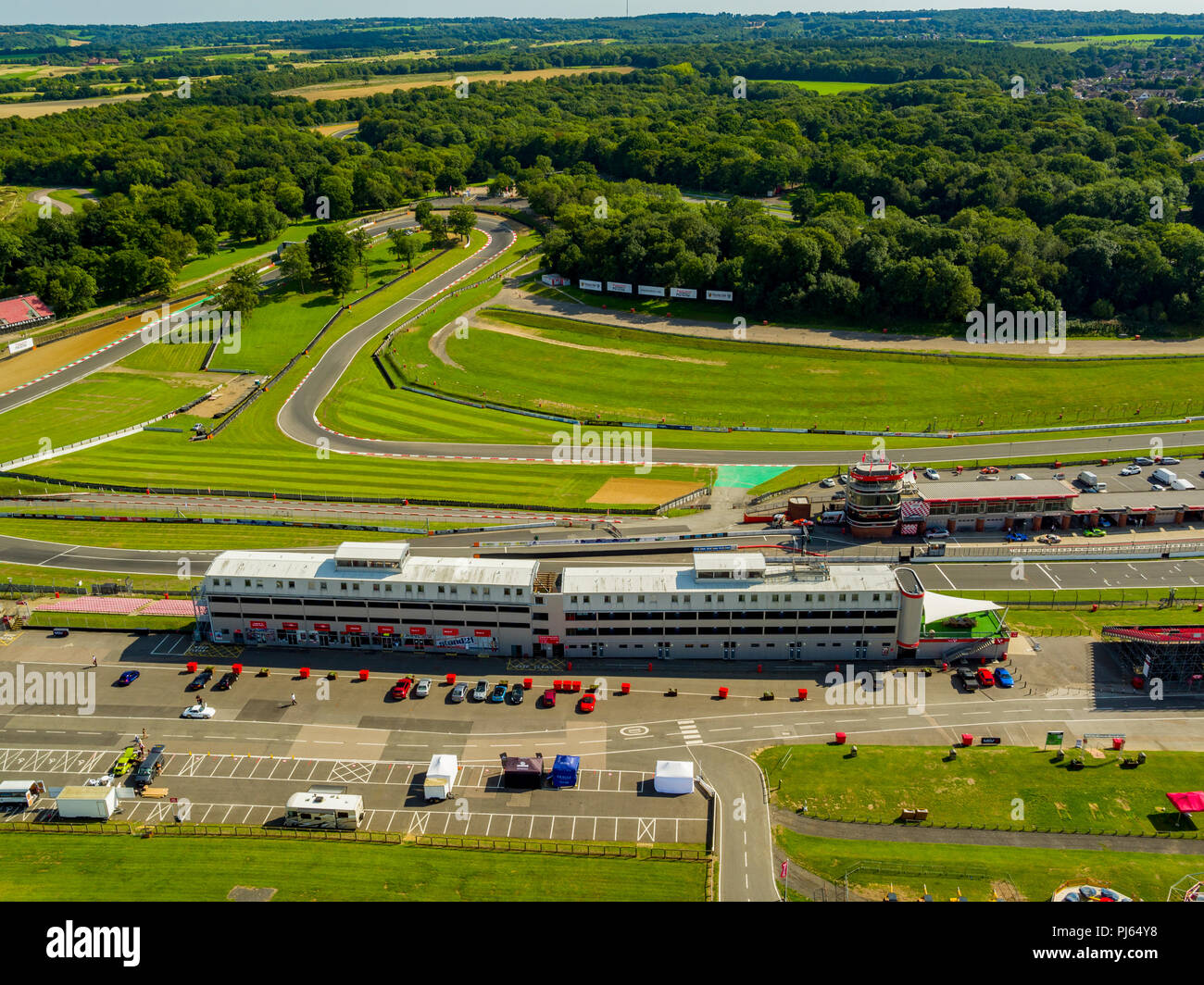 Aerial view of Brands Hatch race circuit, Kent, UK Stock Photo - Alamy