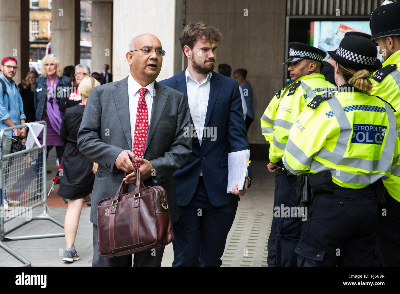 London, UK. 4th September, 2018. Keith Vaz MP, Labour NEC member ...