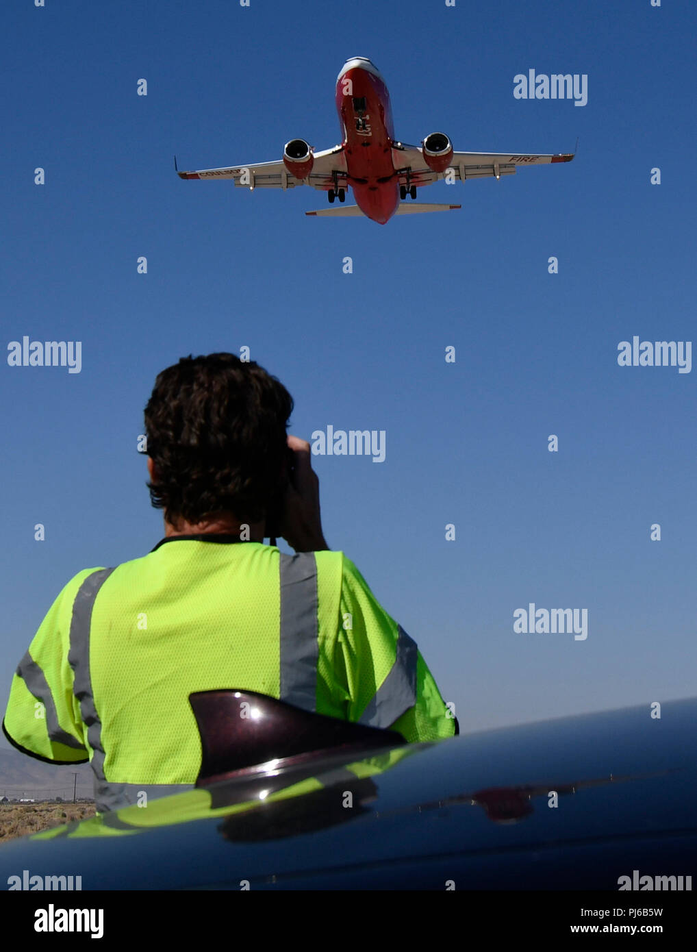 9-4-18. Lancaster CA. The first 737-300 Coulson Fireliner air tanker T ...