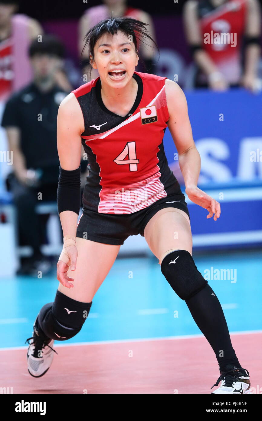 Jakarta, Indonesia. 1st Sep, 2018. Risa Shinnabe (JPN) Volleyball : Women's Bronze Medal match ...