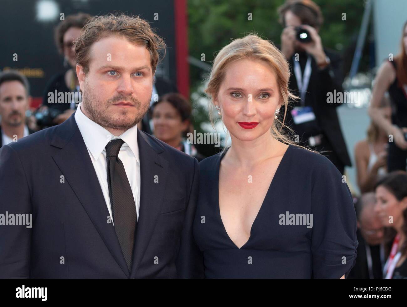 Venice, Italy. 04th Sep, 2018. Director Brady Corbet and Mona Fastvold ...