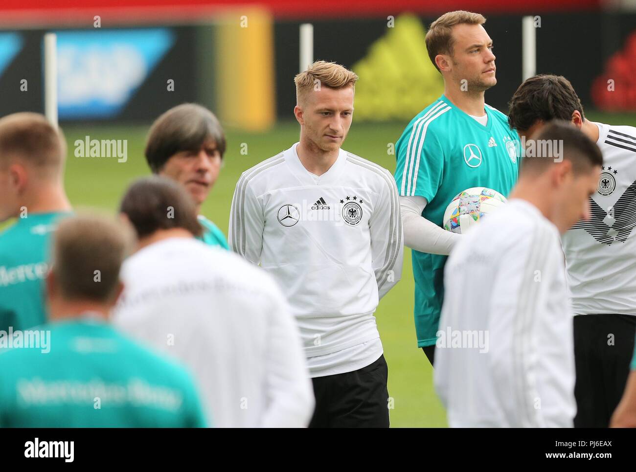 firo: 04.09.2018, Fuvuball, football, national team, training, Marco ...