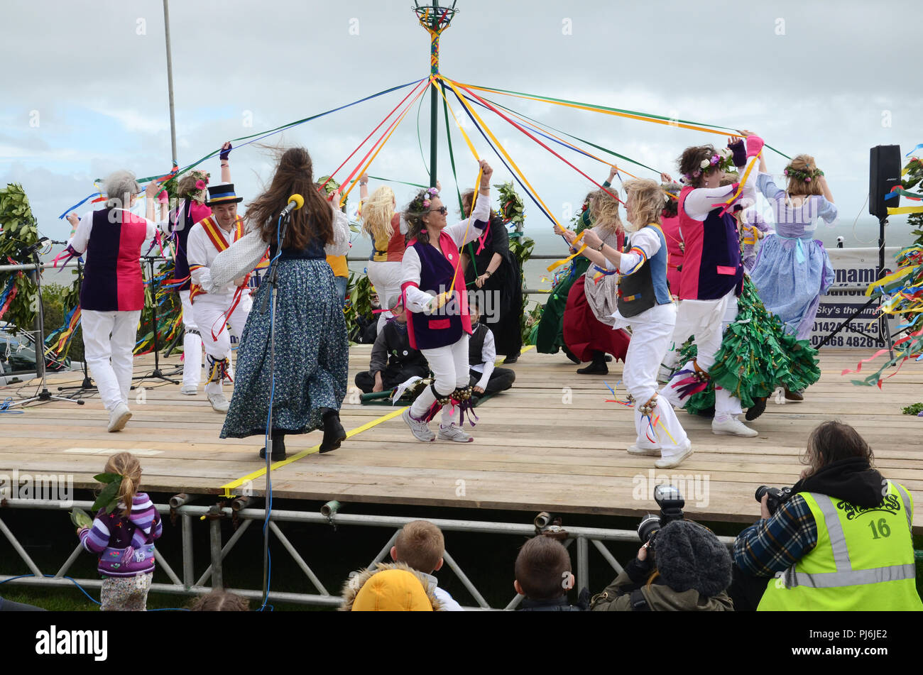 Maypole dancing, Jack-in-the-green festival Hastings UK Stock Photo - Alamy