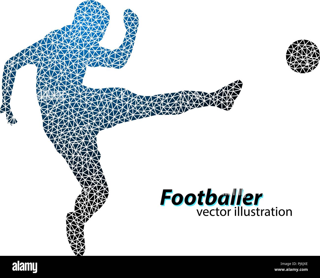 Black footballer Cut Out Stock Images & Pictures - Alamy