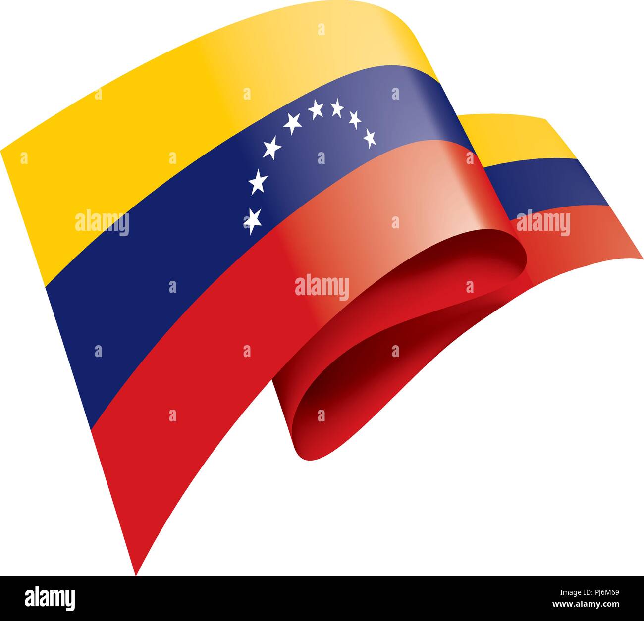 Venezuela country flag realistic Stock Vector Images - Alamy