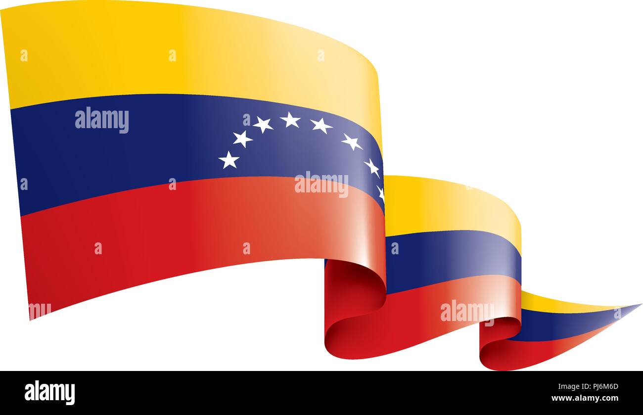 Venezuela flag, vector illustration on a white background Stock Vector ...