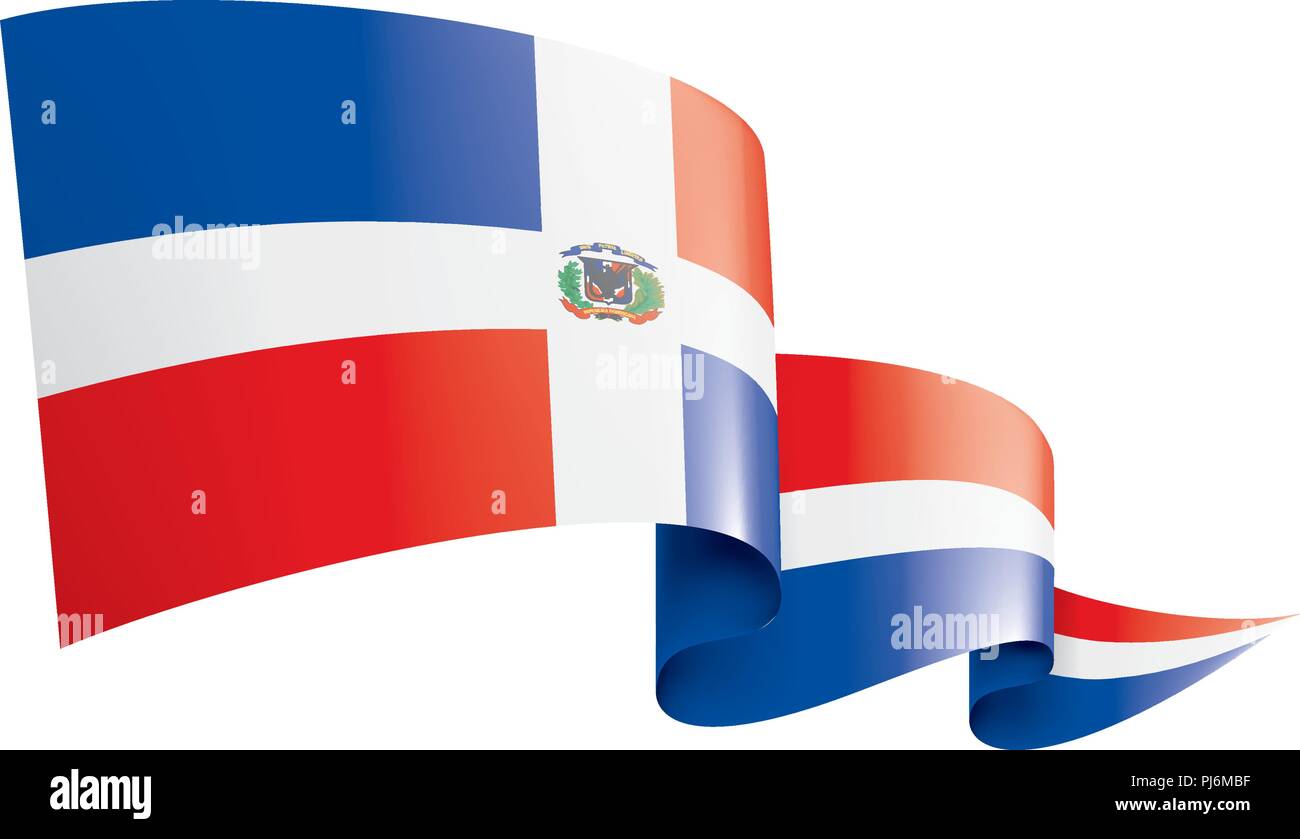 Flag dominican republic 3d Stock Vector Images - Alamy