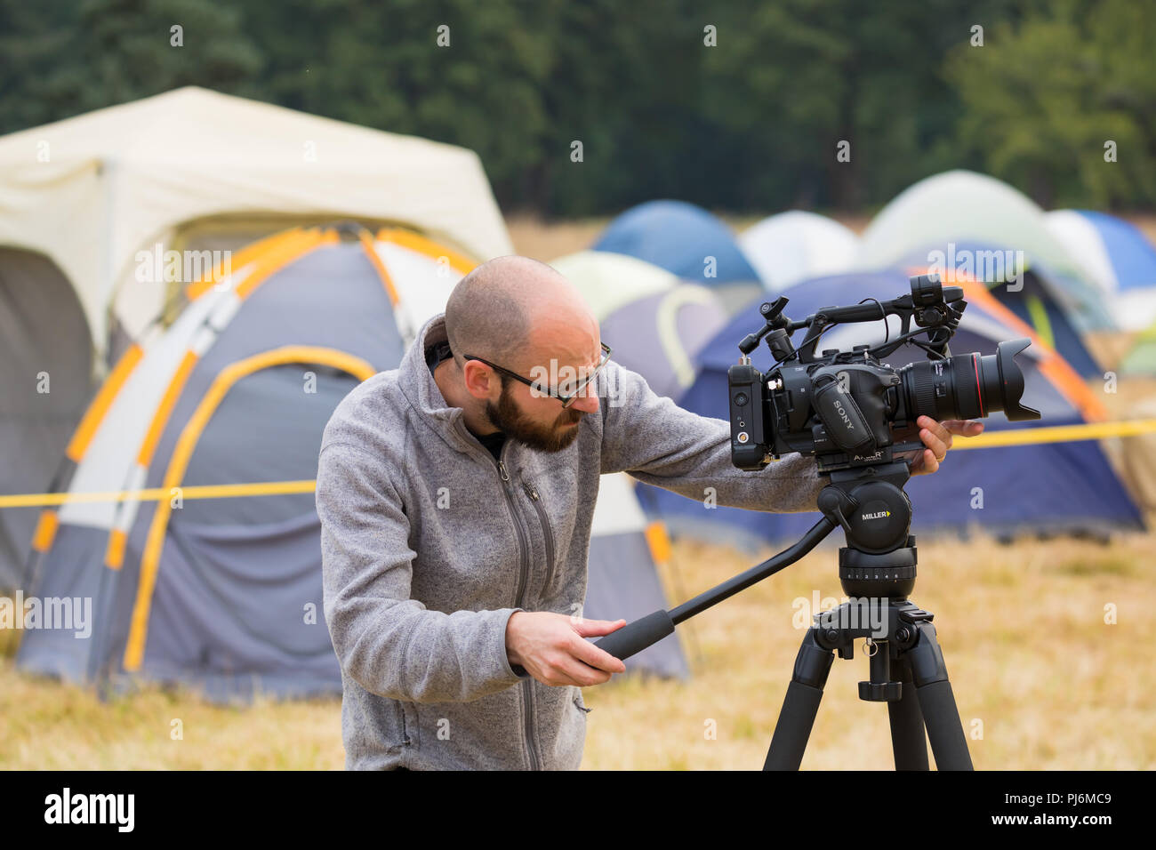 Terwilliger Fire Camp, OR, USA - August 30, 2018: Keith Testerman of ...