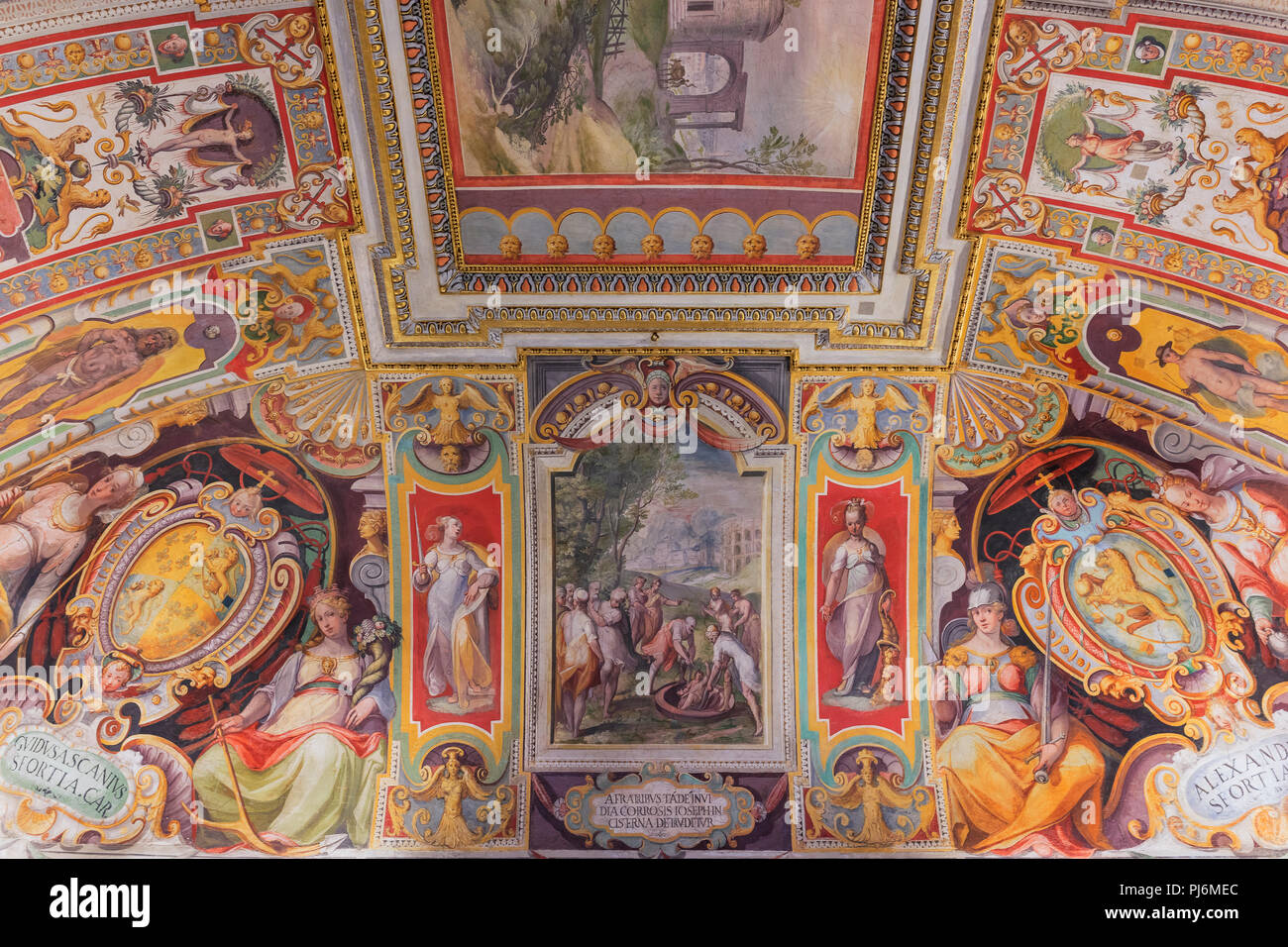 Ceiling fresco painting, Galleria Nazionale d'Arte Antica, GNAA ...