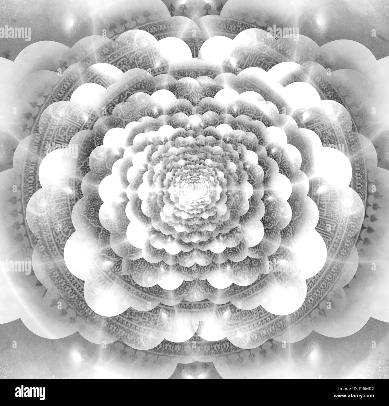 Bunch mandala Black and White Stock Photos & Images - Alamy