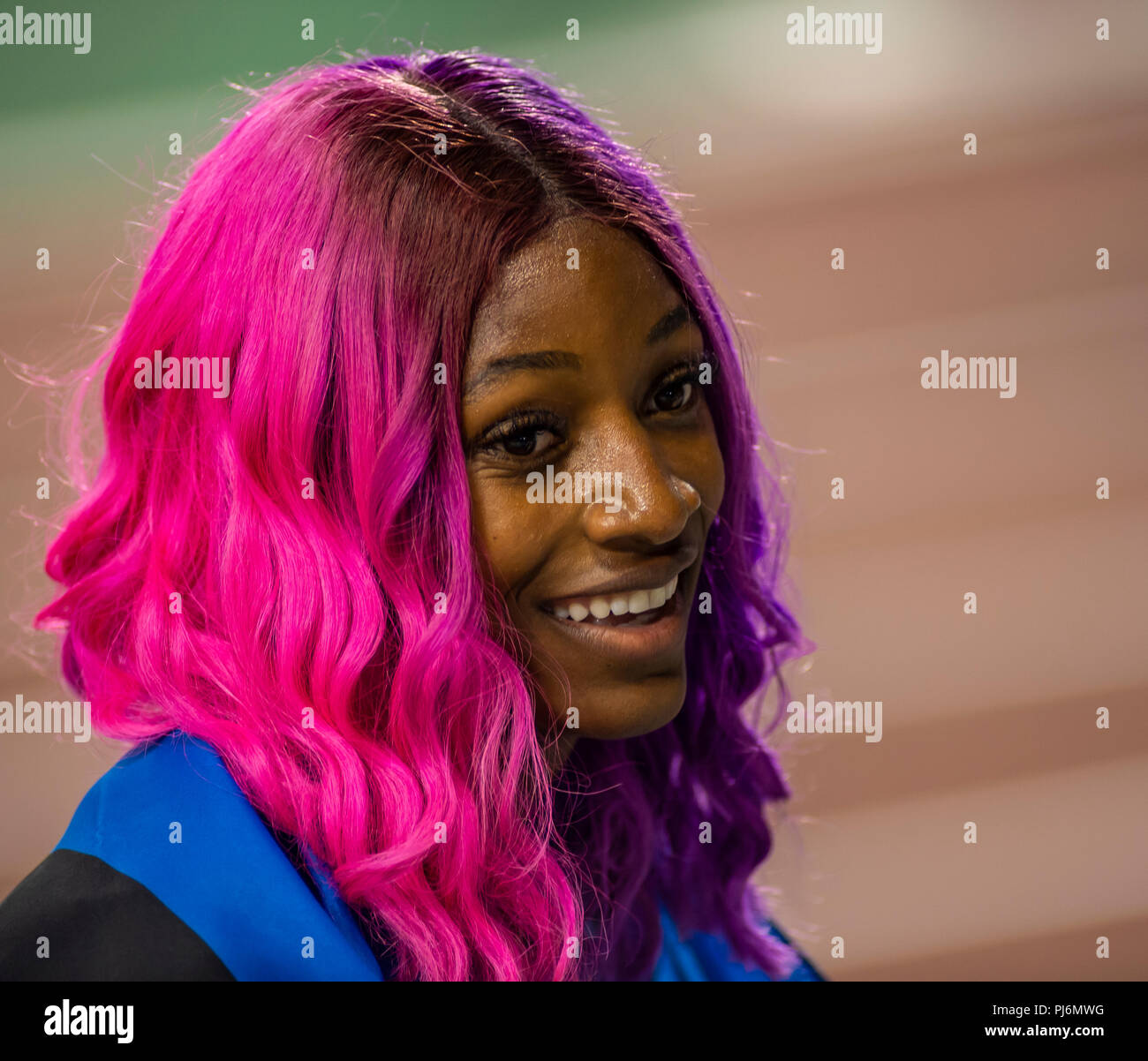 BRUSSELS - BELGIUM, 31 AUG 18. Shaunae Miller - Uibo competing in the ...