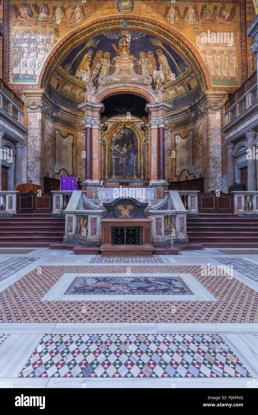 Mosaics (9th century), Basilica of Saint Praxedes, Basilica di Santa ...