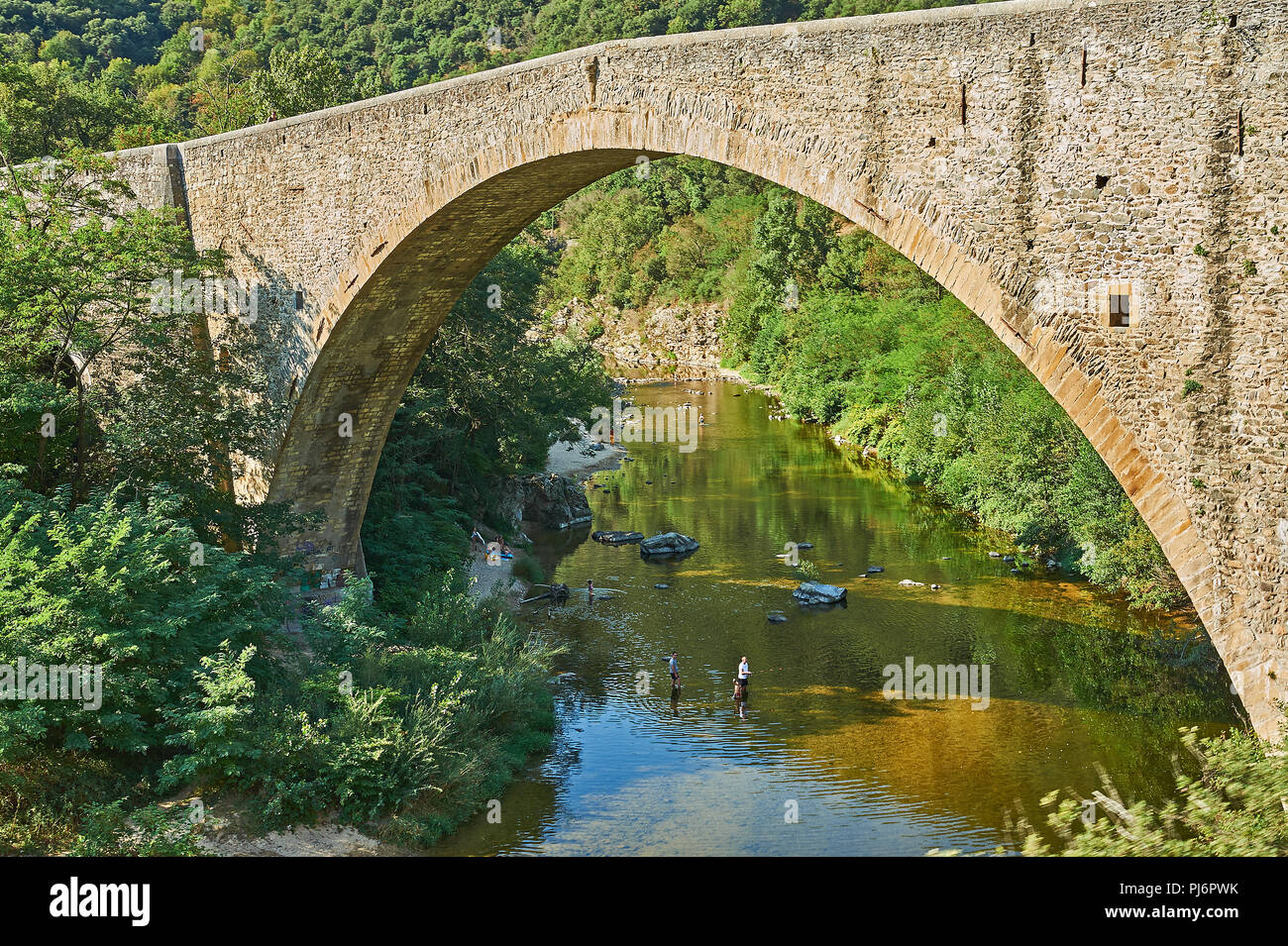 Ardeche gorge arch hi-res stock photography and images - Alamy