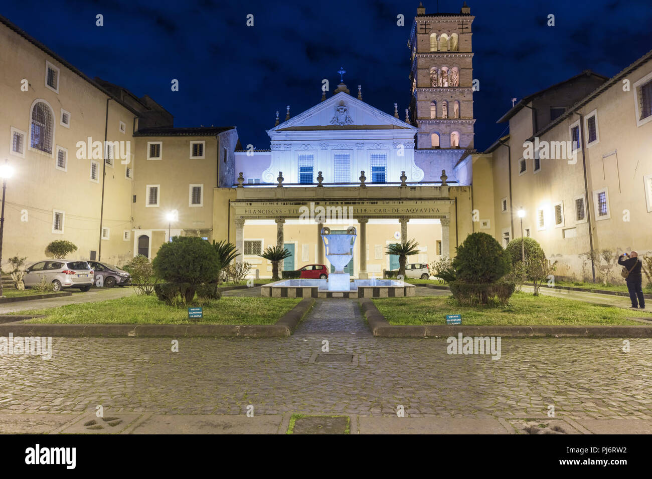 Rectory Church of Santa Cecilia in Trastevere, Rome, Lazio, Italy Stock ...