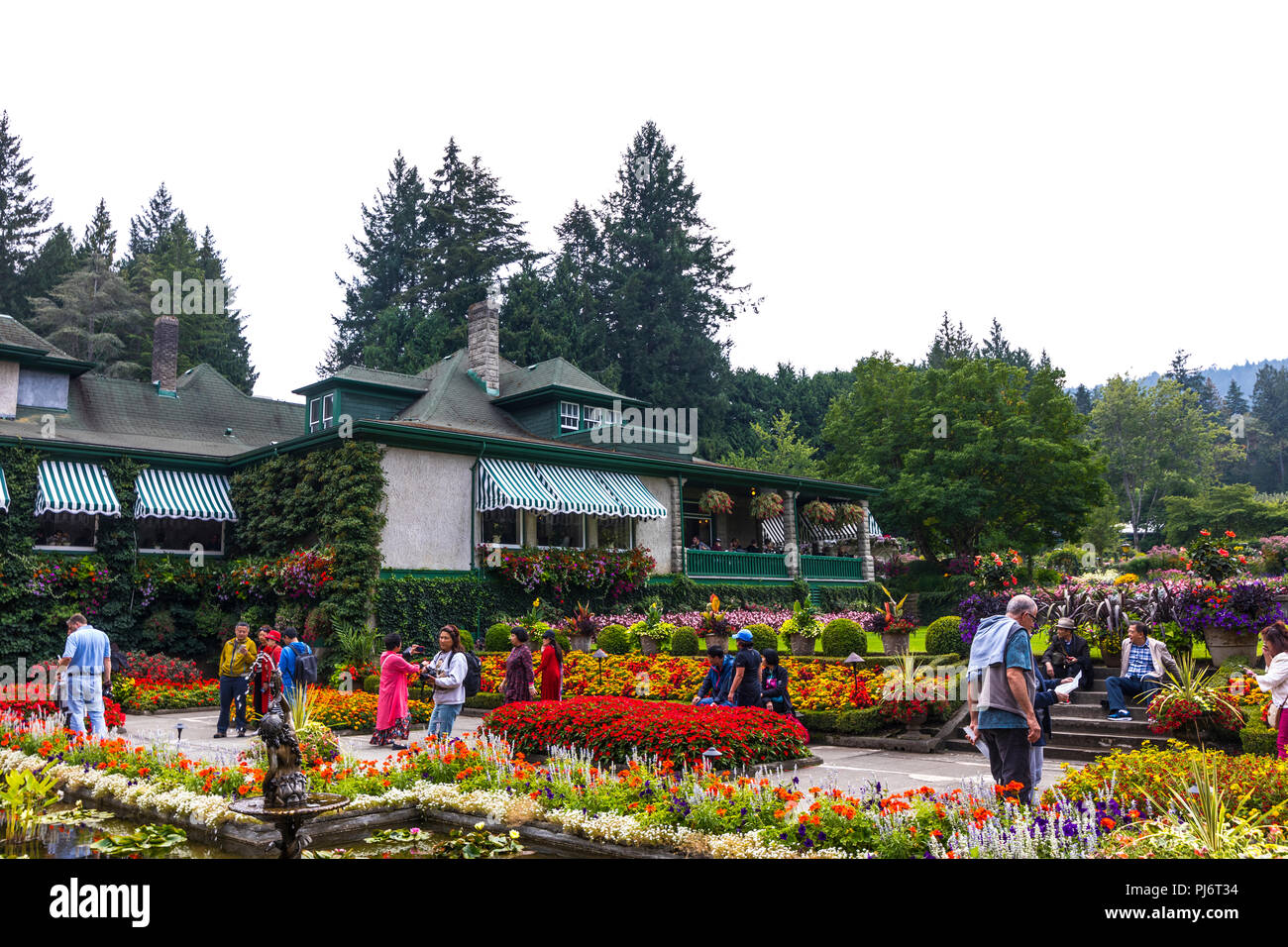 Victoria British Columbia Canada Burchart Gardens Stock Photo - Alamy
