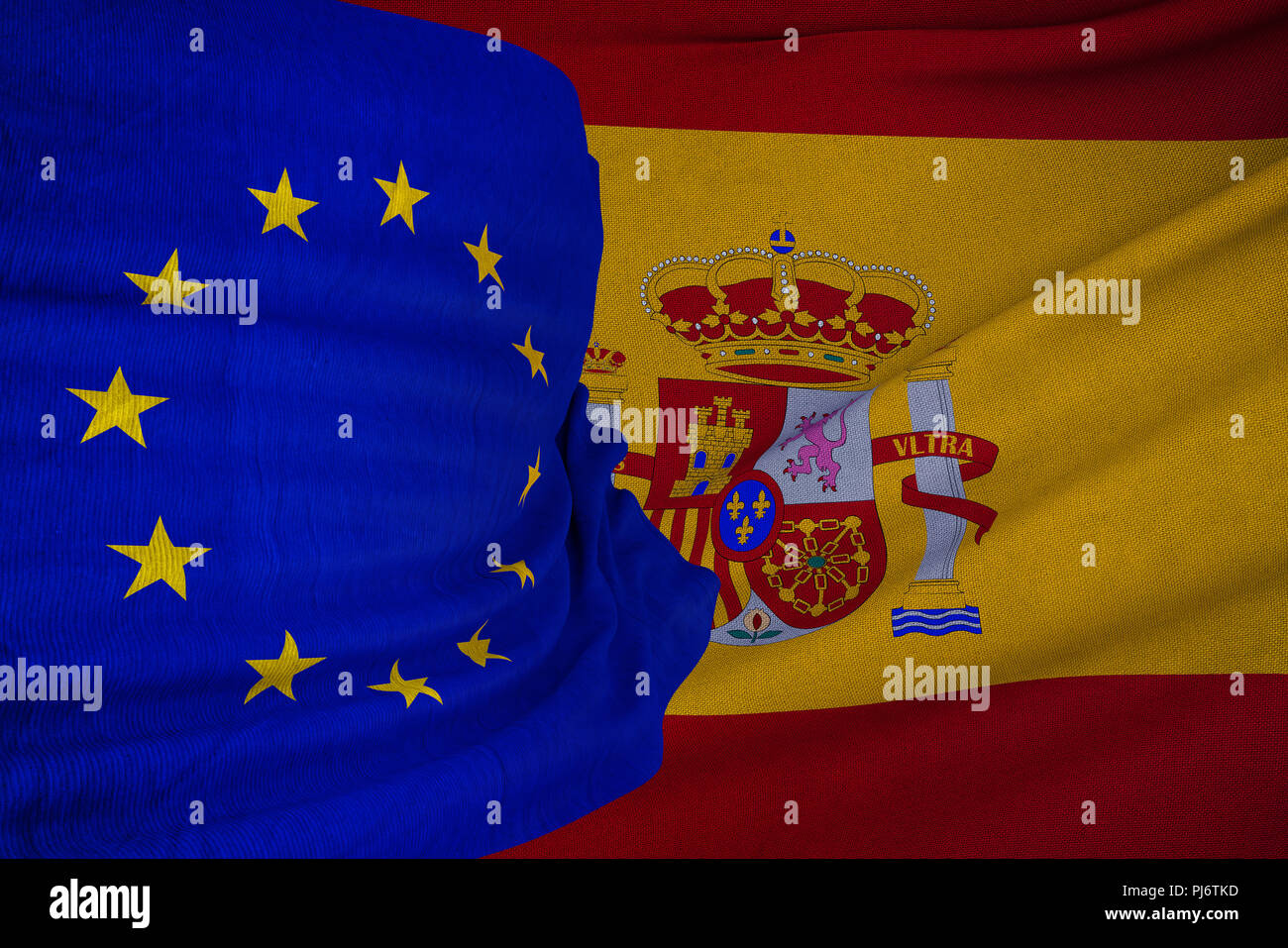 Romania spain flag hi-res stock photography and images - Alamy