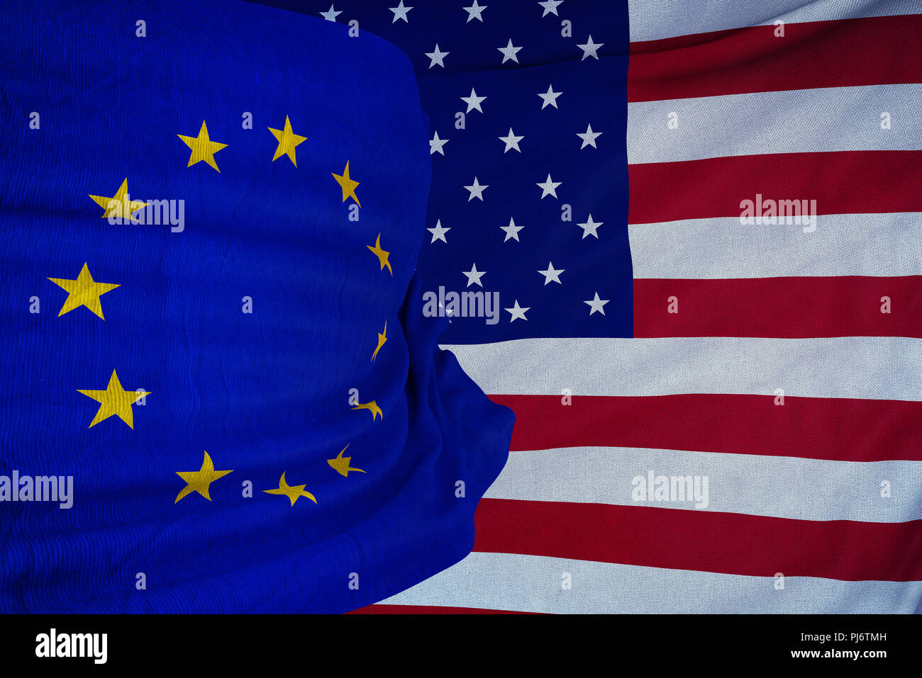 USA, European Union Flag Stock Photo - Alamy