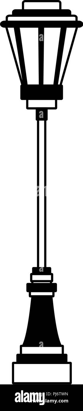 Streetlight icon black vector Black and White Stock Photos & Images - Alamy