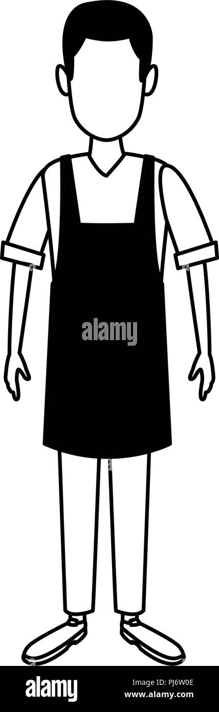 Business barista man in Stock Vector Images - Alamy