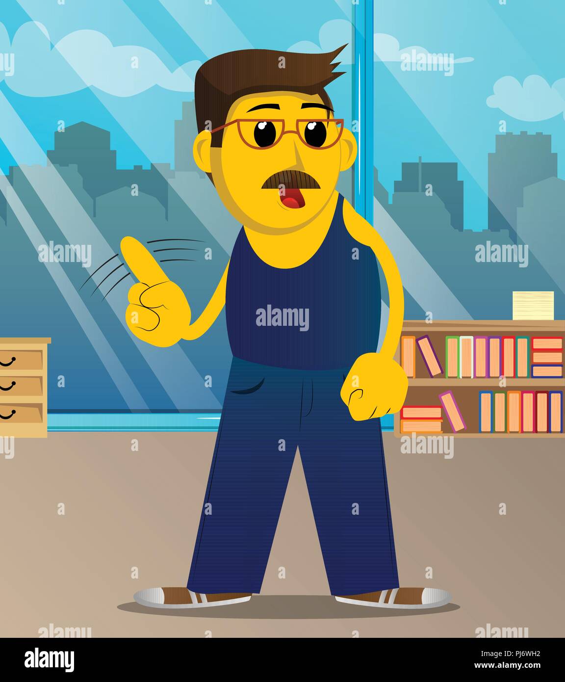 Wagging finger vector Stock Vector Images - Alamy