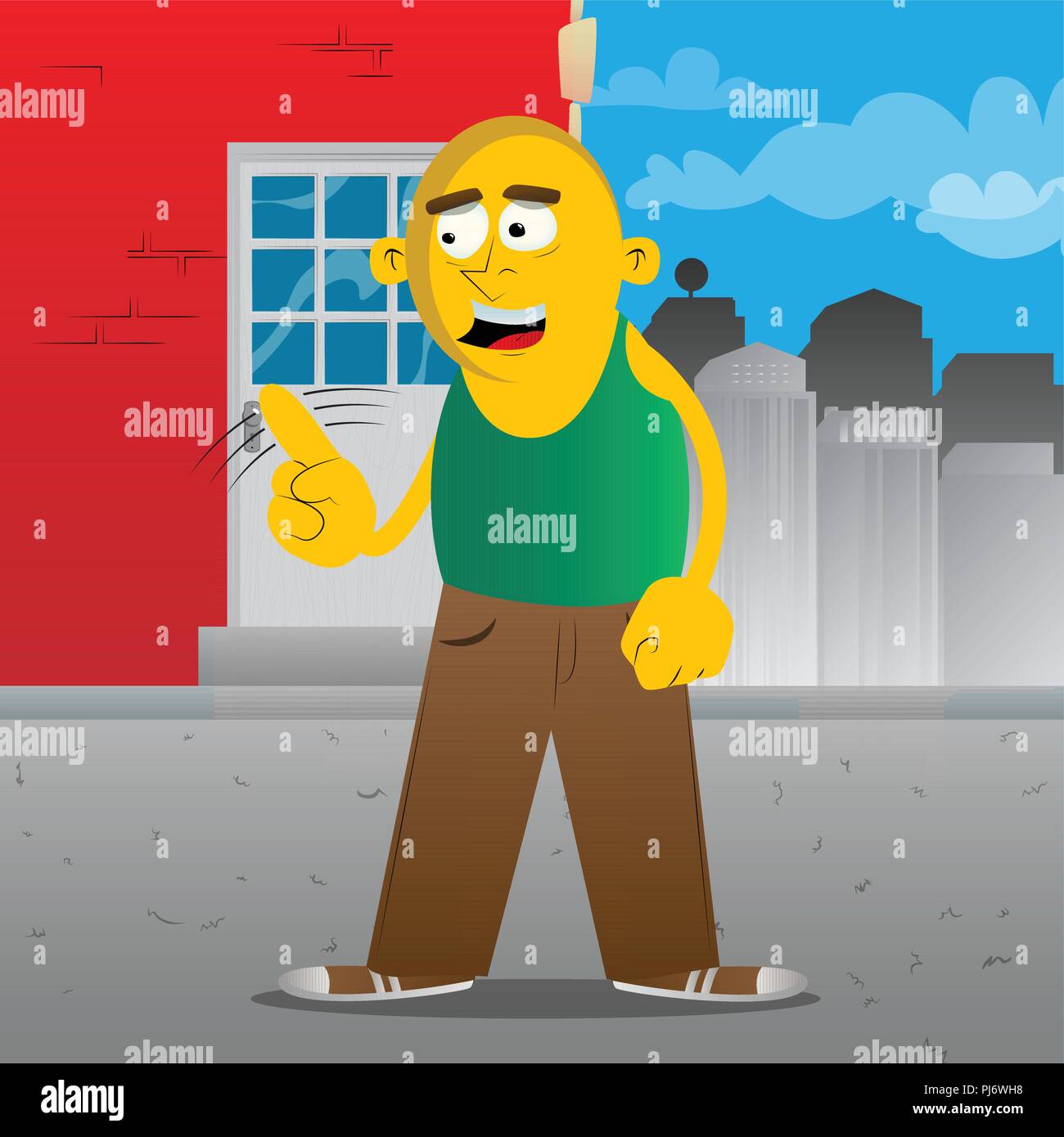 Man wagging finger Stock Vector Images - Alamy